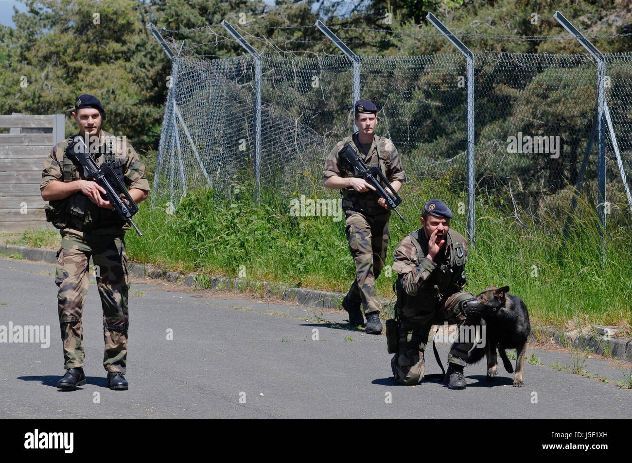 French Air Force commandos take part into antiterrorist drill at Mount ...