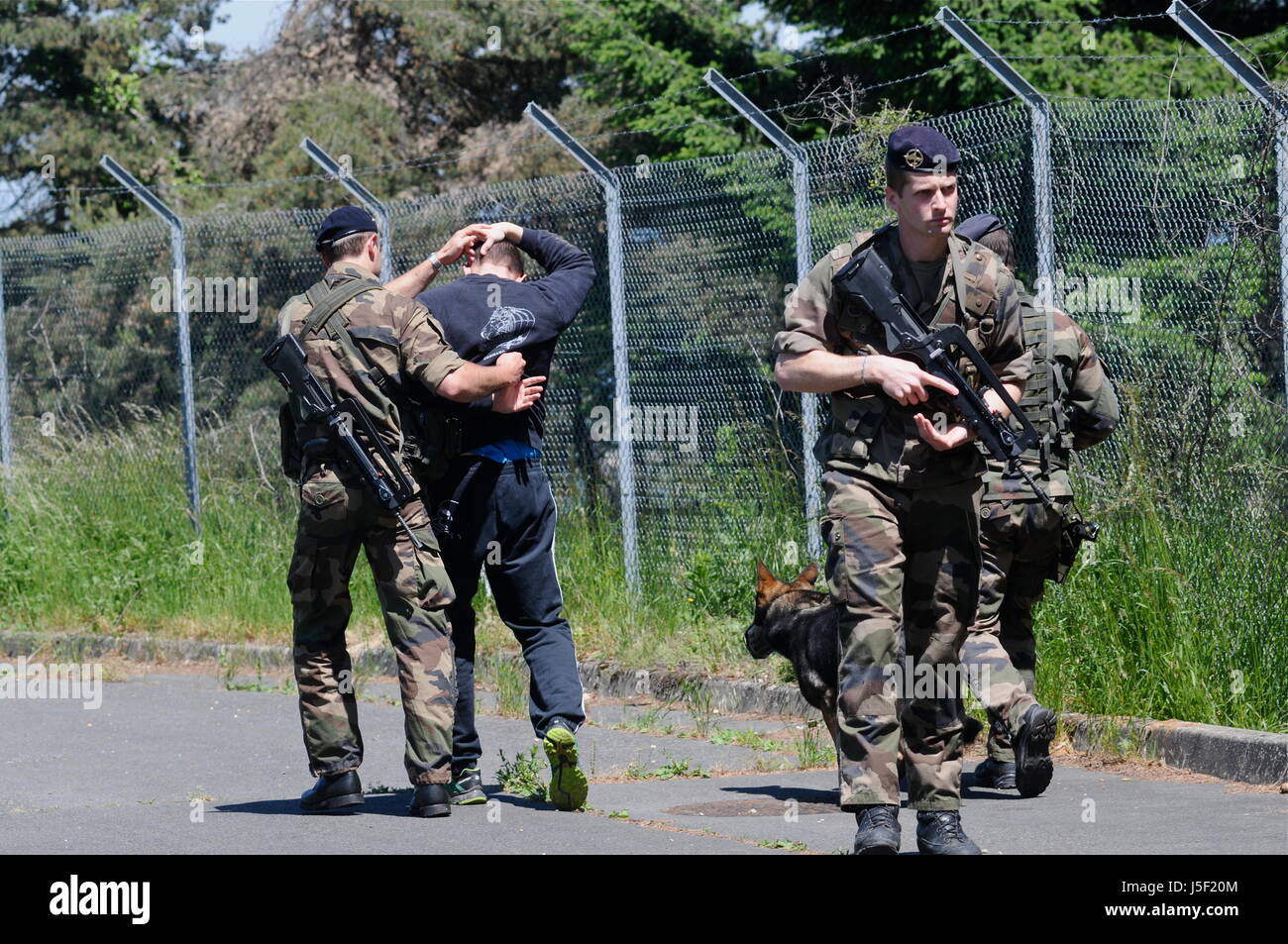 French Air Force commandos take part into antiterrorist drill at Mount ...