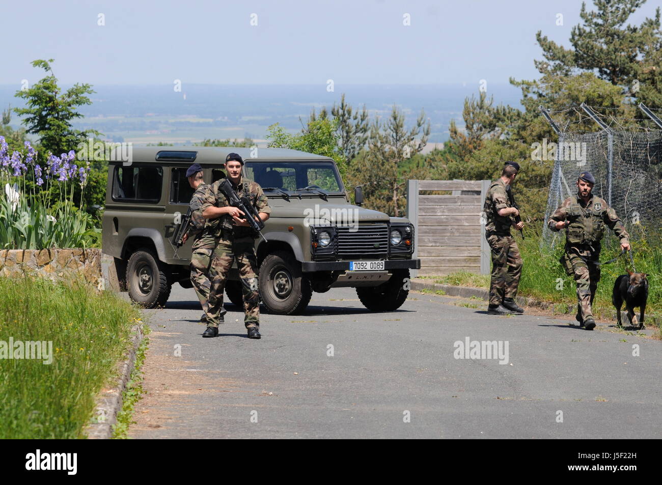 French Air Force commandos take part into antiterrorist drill at Mount ...