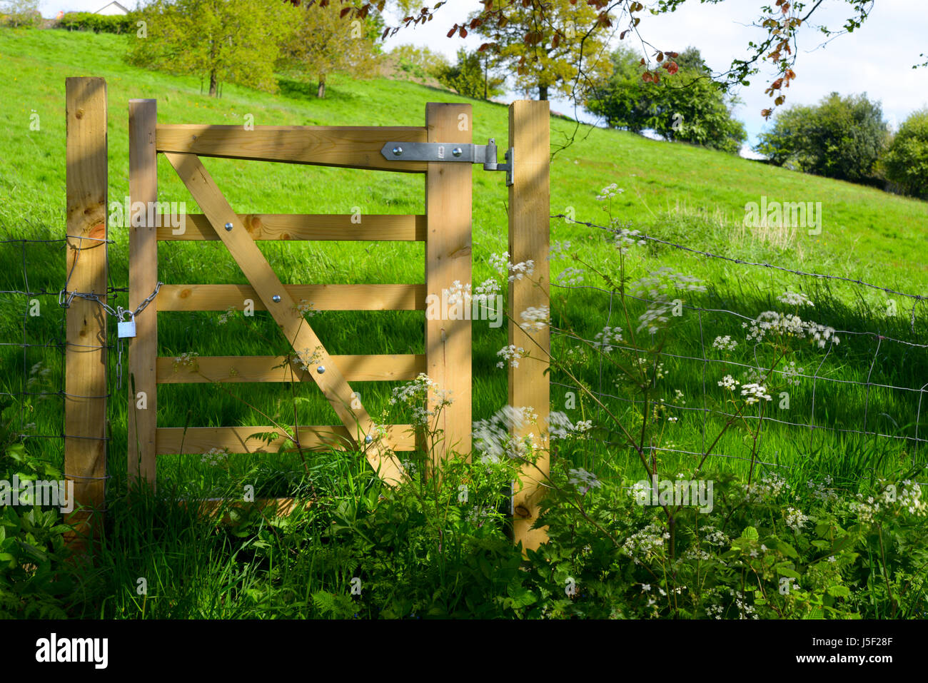 Fastened to gate hi-res stock photography and images - Alamy