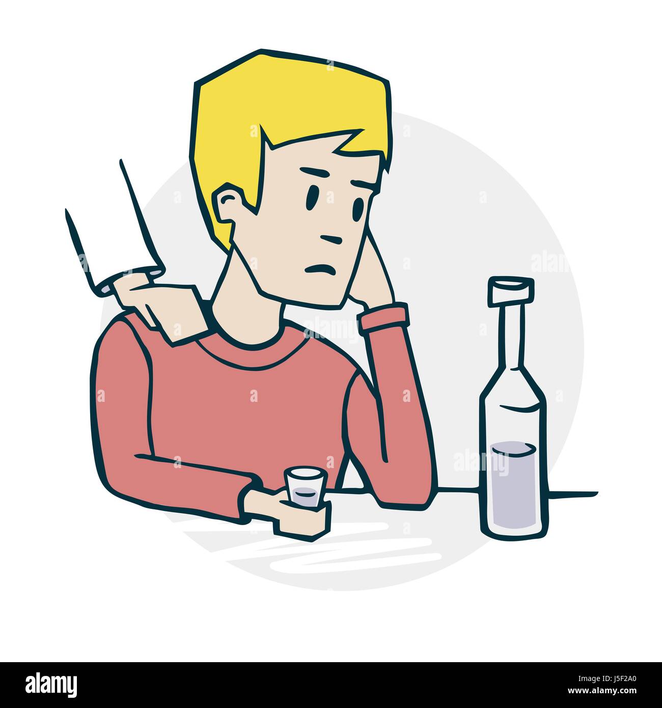 Drinking Alcohol Cartoon