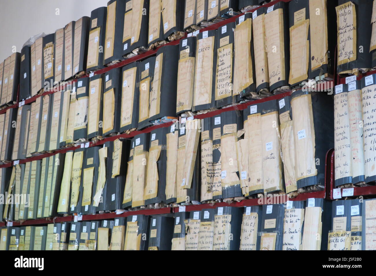 Many folders in museum in Sicily contain evidences and judgements of ...