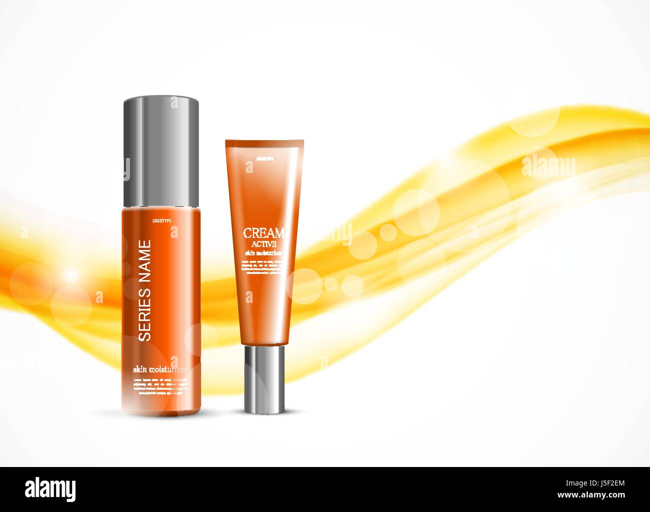 Bright beauty cosmetic ads template Stock Vector Image & Art - Alamy