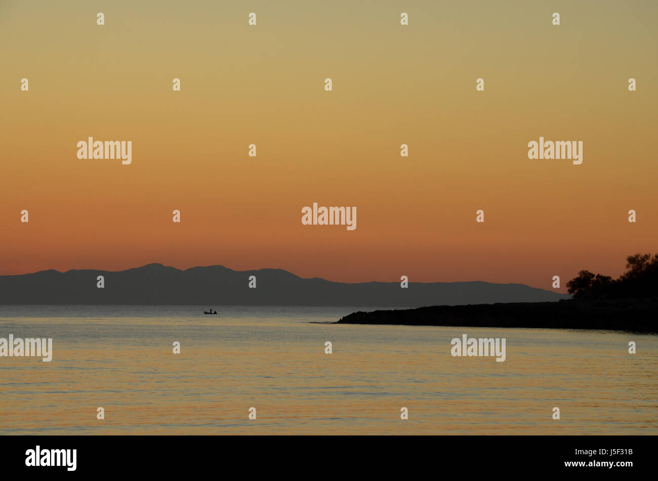 Sunset in Italy Stock Photo - Alamy