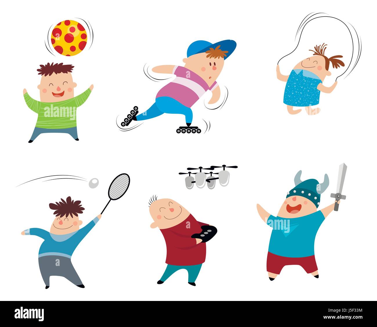 Kids sports rope Stock Vector Images - Alamy