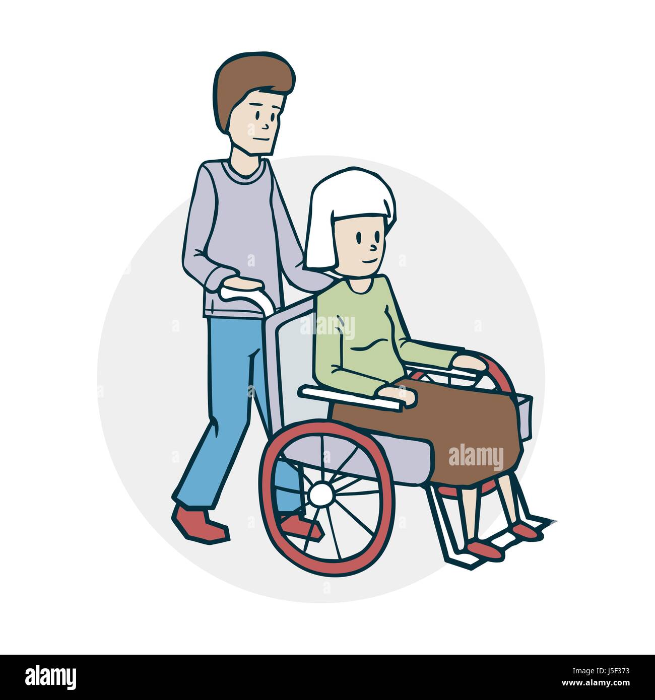 Elderly patient hospital Cut Out Stock Images & Pictures - Alamy