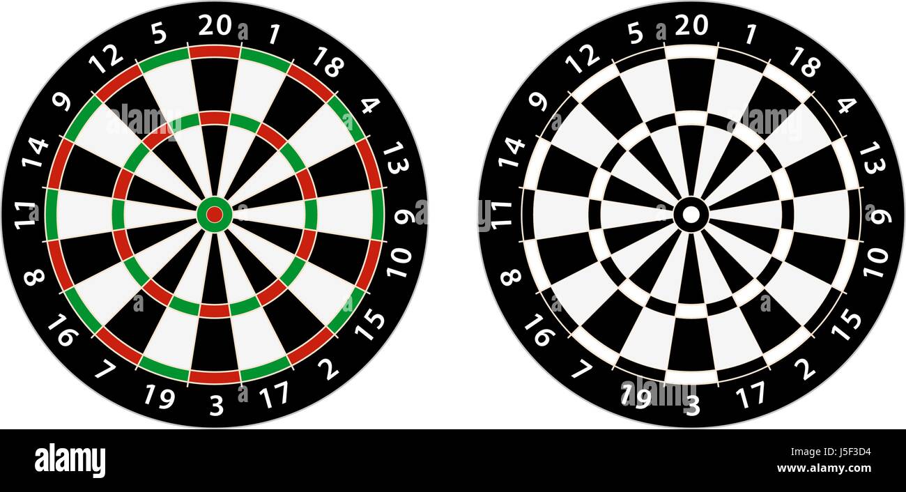 Black white target two Stock Vector Images - Alamy