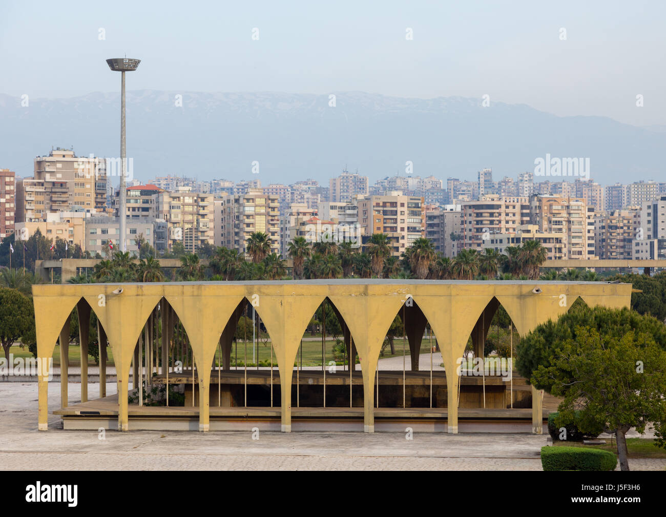 The lebanese pavillon at the Rachid Karami international exhibition ...