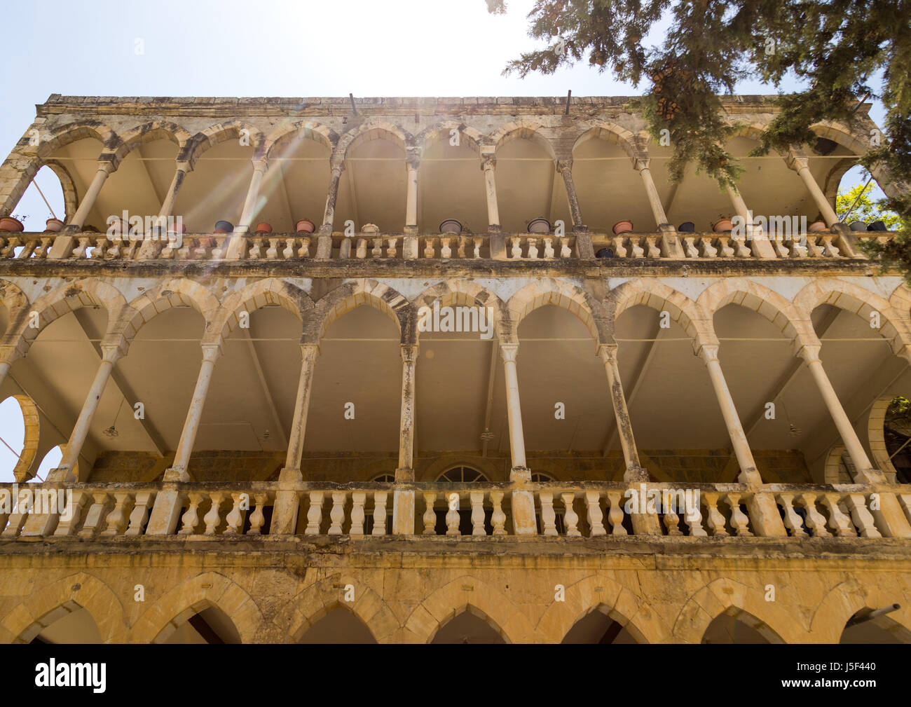 Old traditional building, South Governorate, Jezzine, Lebanon Stock ...