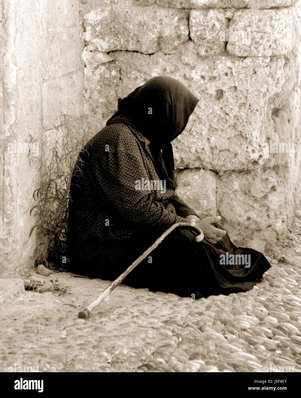 Greece beggar hi-res stock photography and images - Alamy