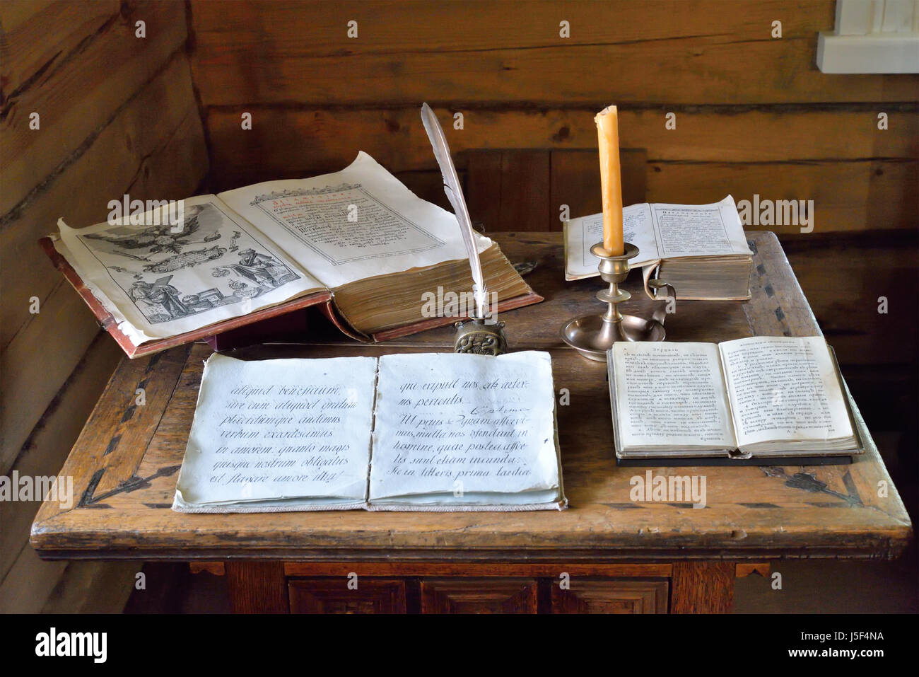 PUSHKINSKIYE GORY, RUSSIA - MAY 18, 2016: Old house Hannibal in the ...