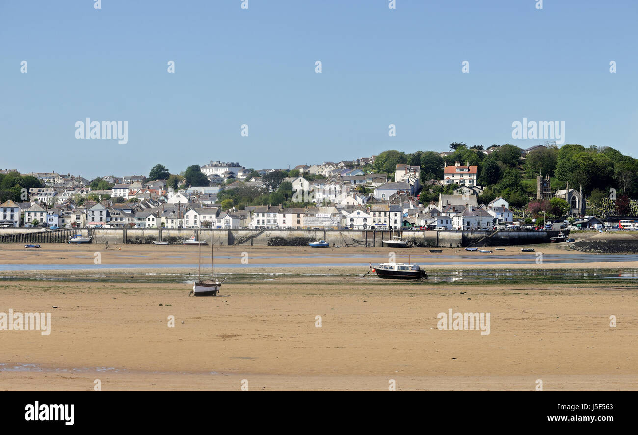 North Devon seaside town of Appledore viewed from Instow Stock Photo ...