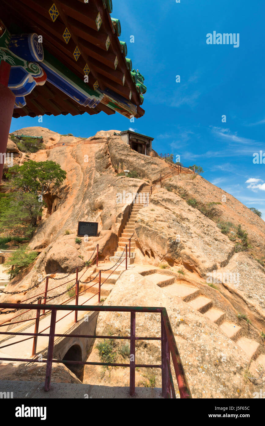 Mount Sumeru Grottoes, Guyuan, Ningxia, China Stock Photo - Alamy