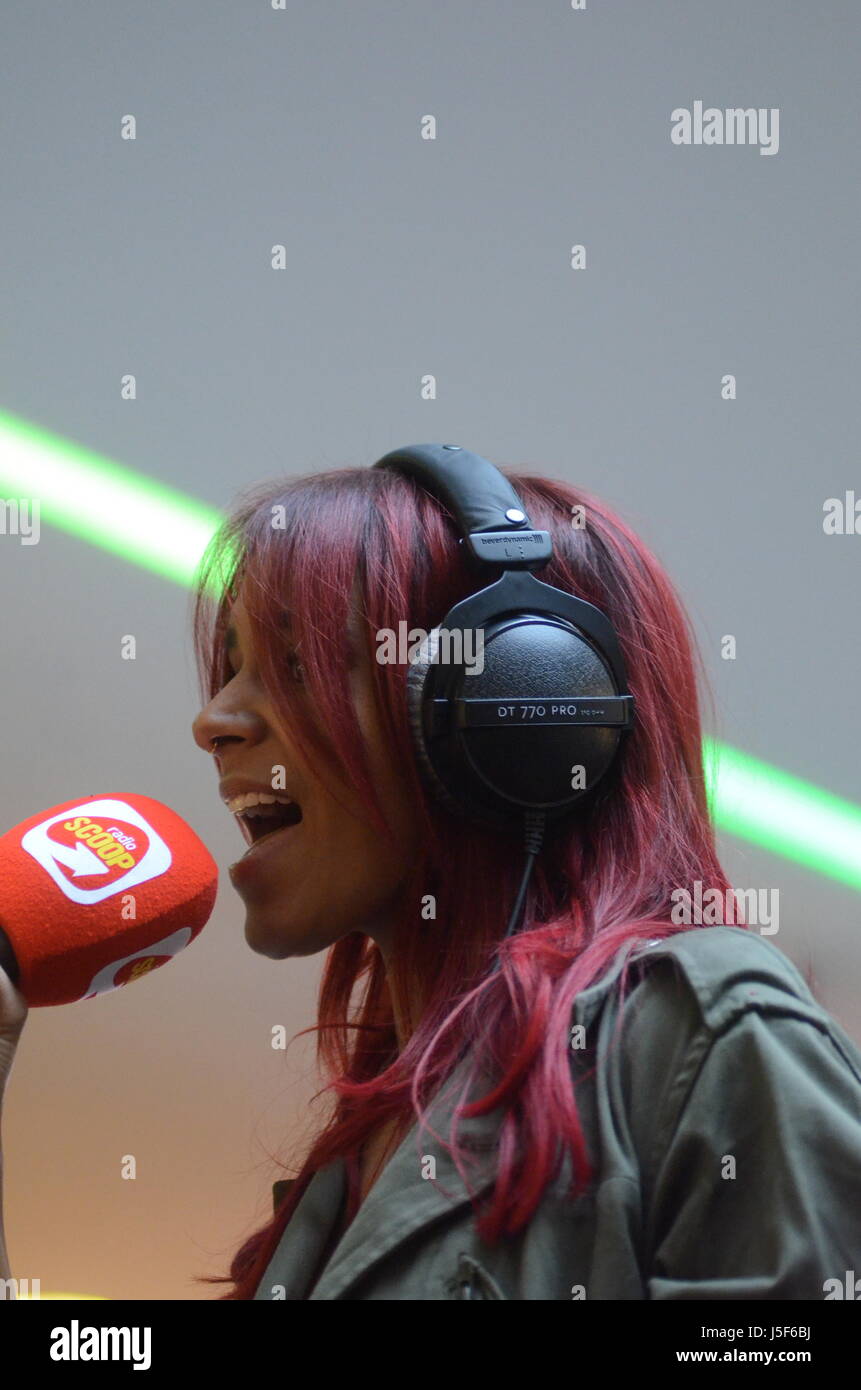 French singer Shym's sings in Lyon Stock Photo - Alamy