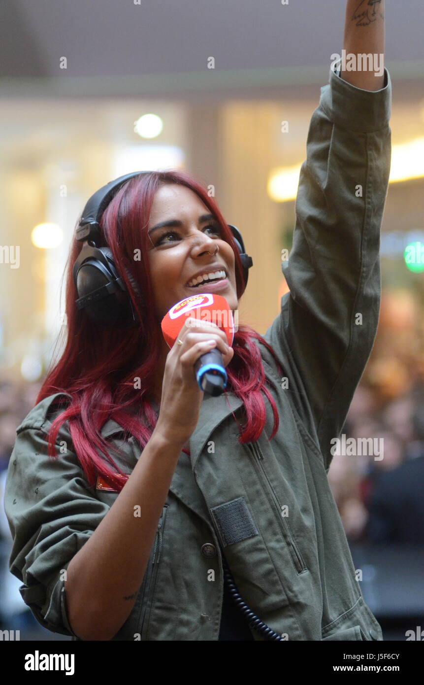 French singer Shym's sings in Lyon Stock Photo - Alamy