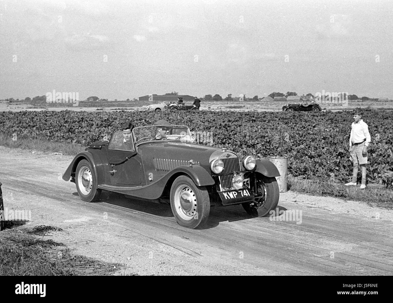 Morgan rally car Black and White Stock Photos & Images - Alamy
