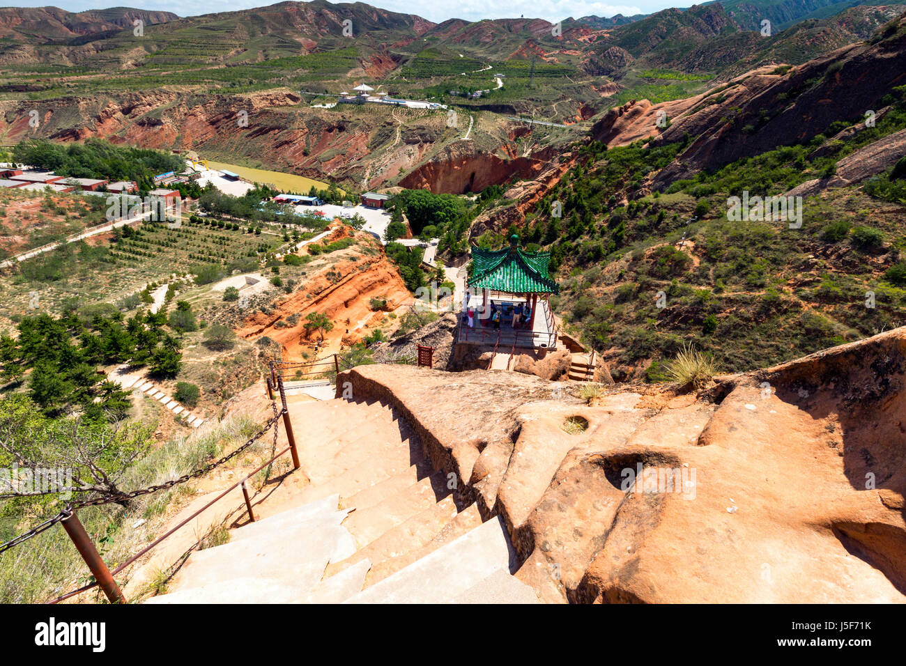 Mount Sumeru Grottoes, Guyuan, Ningxia, China Stock Photo - Alamy