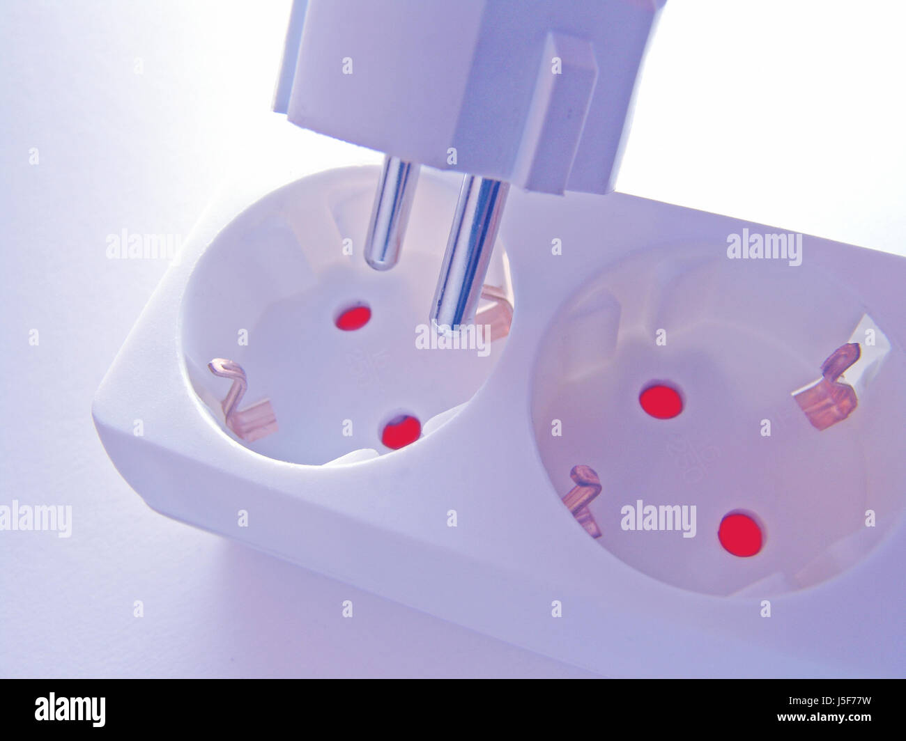 hand energy power electricity electric power outlet socket switch on ...