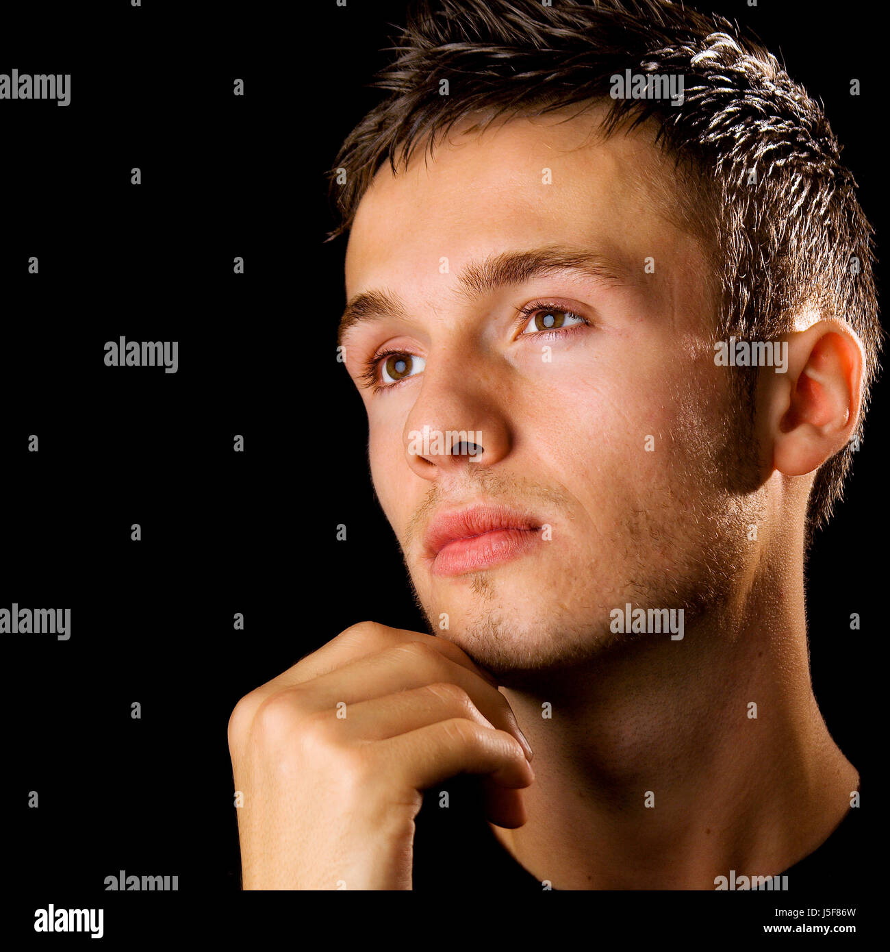 meditative face portrait puzzle over meditativeness charisma young ...