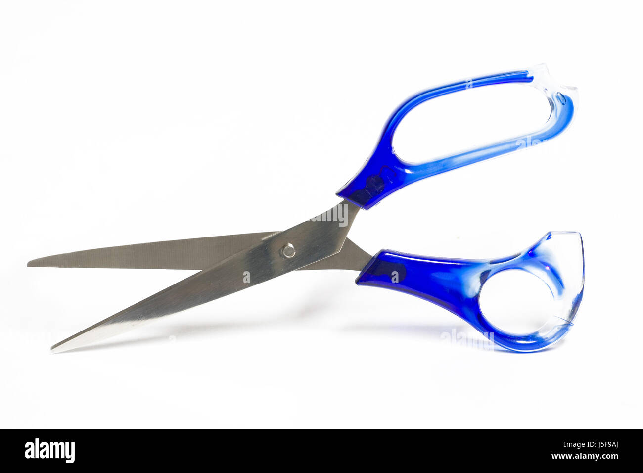 blue office blank european caucasian high-grade steel cut scissors ...