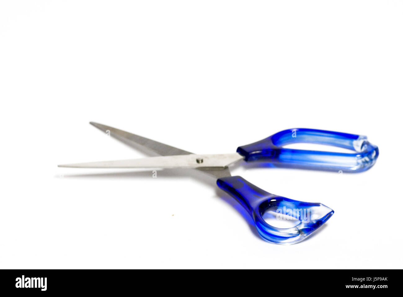blue office blank european caucasian high-grade steel cut scissors ...