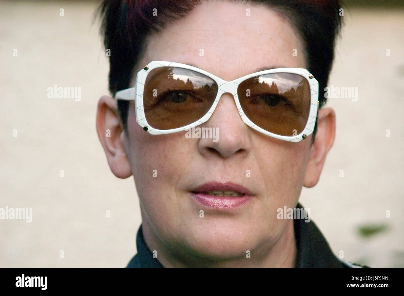 woman portrait blank european caucasian traditional frontally old ...