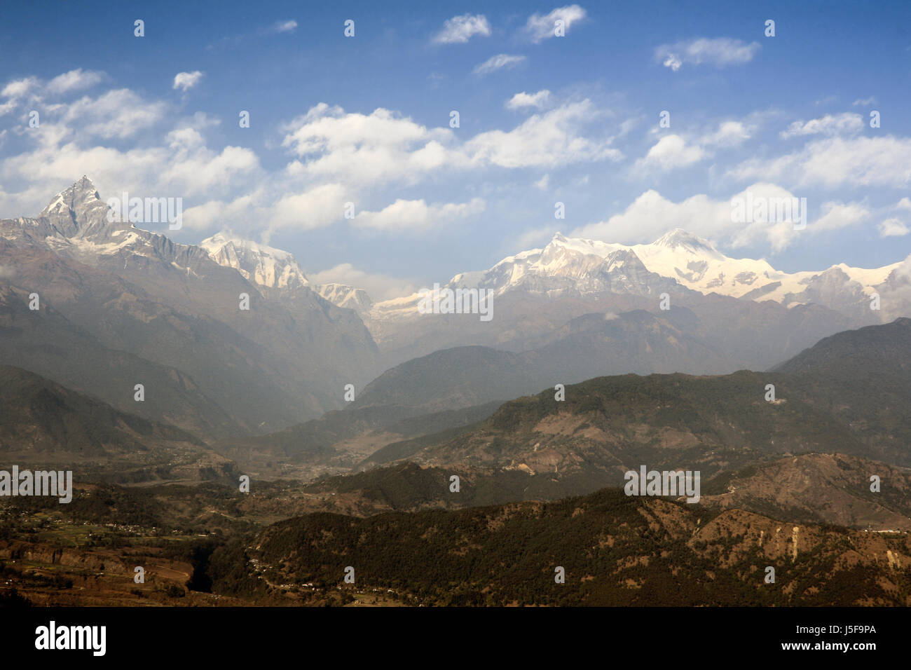 Stunning white mountains on view with wide angle landscape photography ...