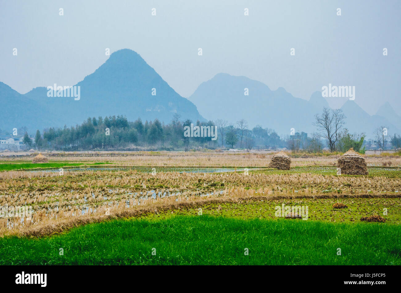 The colorful countryside scenery in autumn Stock Photo - Alamy