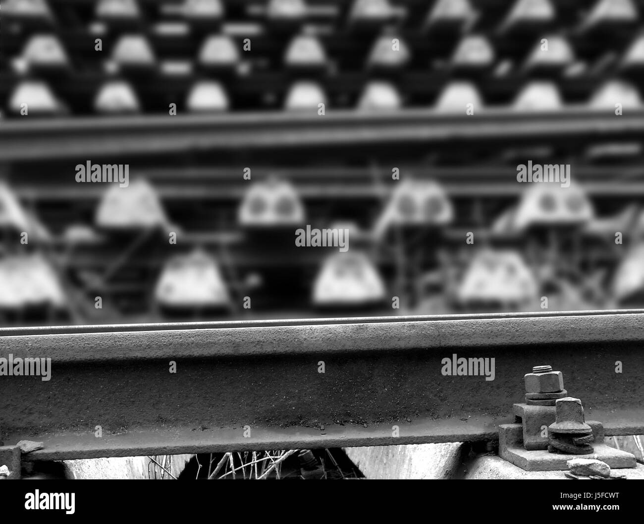 Rail construction site Black and White Stock Photos & Images - Alamy