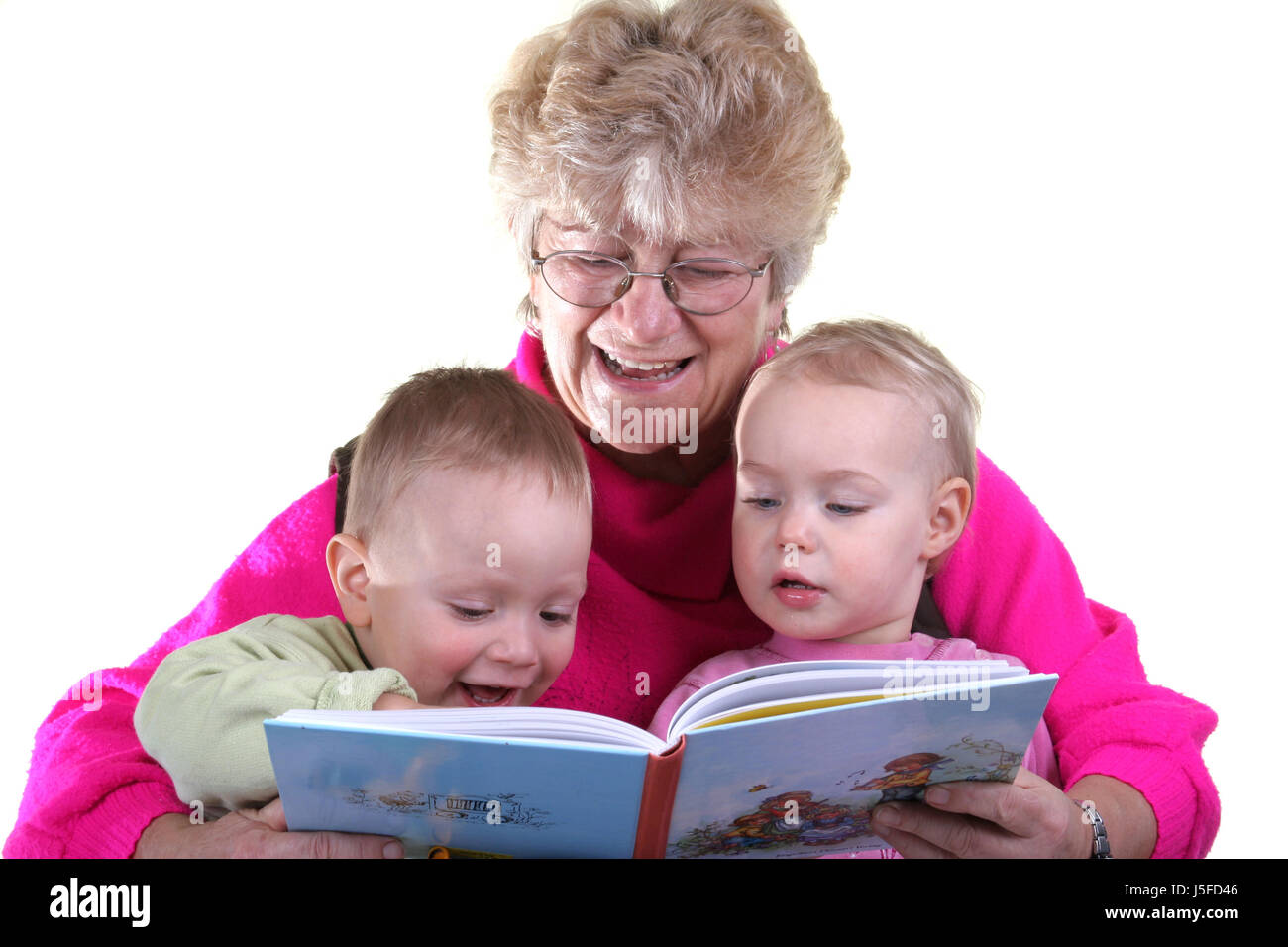 woman optional blank european caucasian granny concentration observe ...