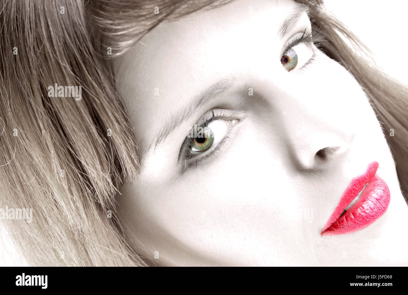 woman shine shines bright lucent light serene luminous green mouth ...
