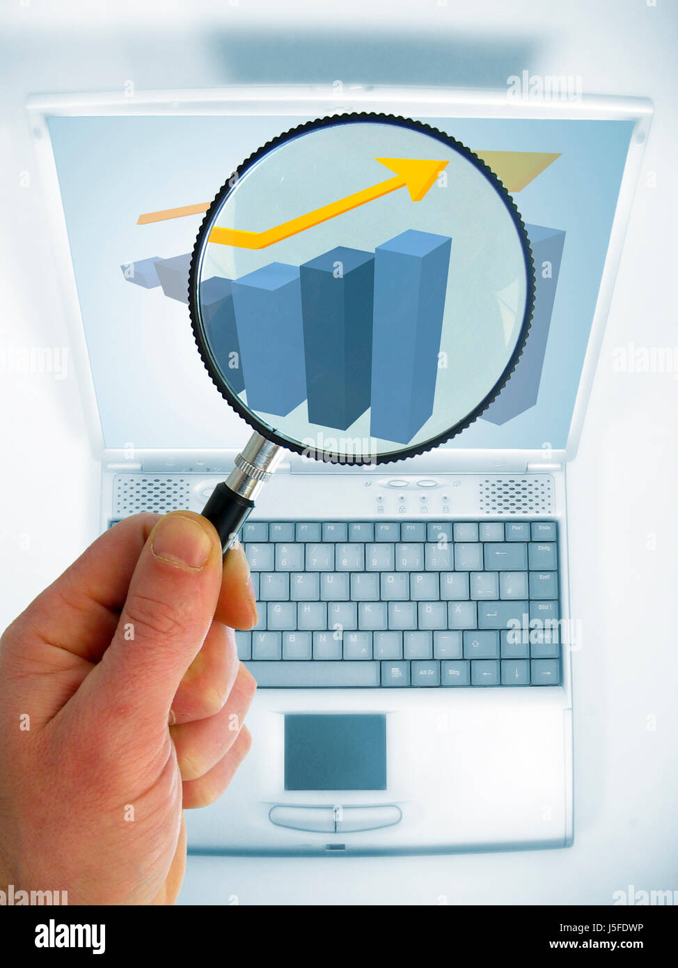 office laptop notebook computers computer hand bend magnifier benchmark ...