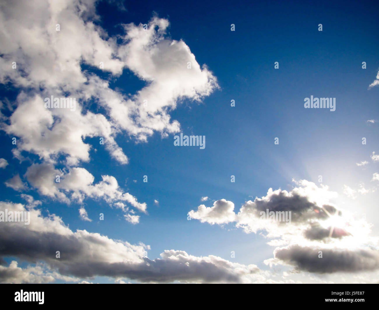 blue radiate background image screen saver firmament sky backdrop ...