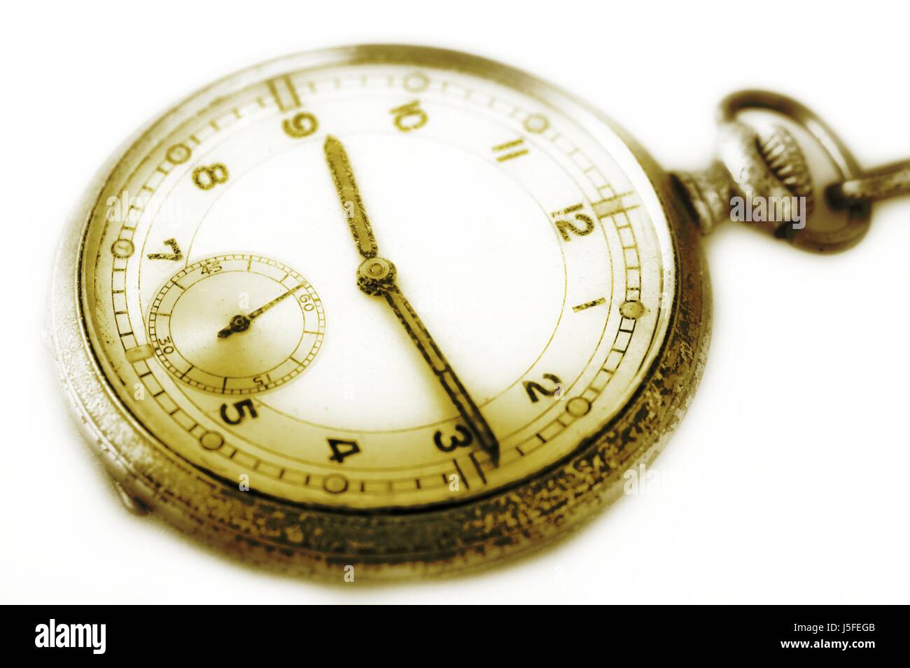 antique clock pointer time seconds minutes hours chain cult dial crown ...