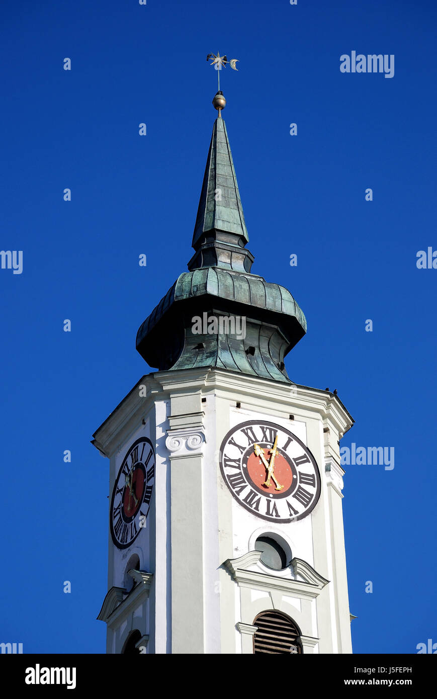 blue tower church clock pointer bavaria monastery dial steeple clock ...