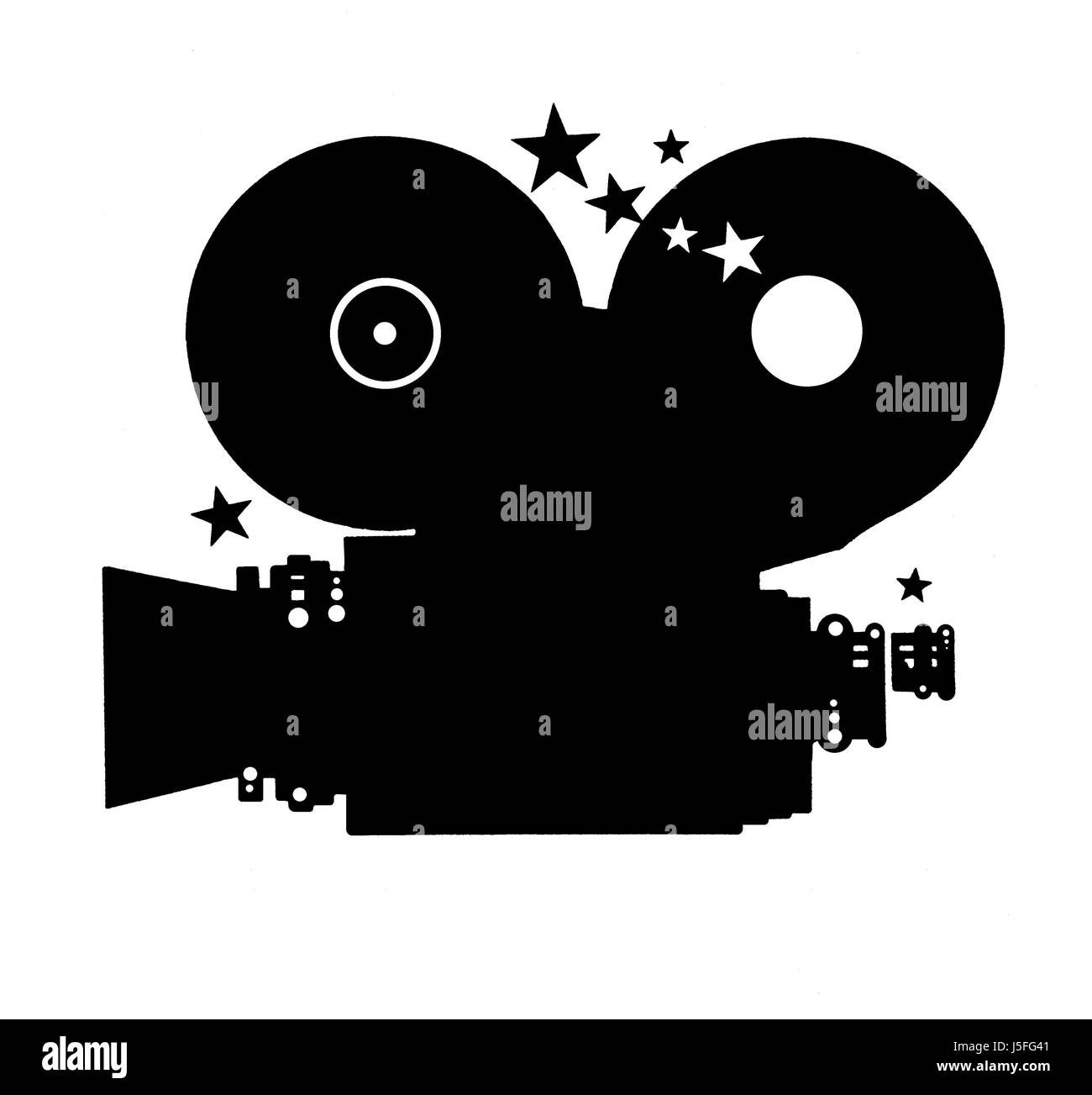 Studio shot of movie camera Stock Photo - Alamy