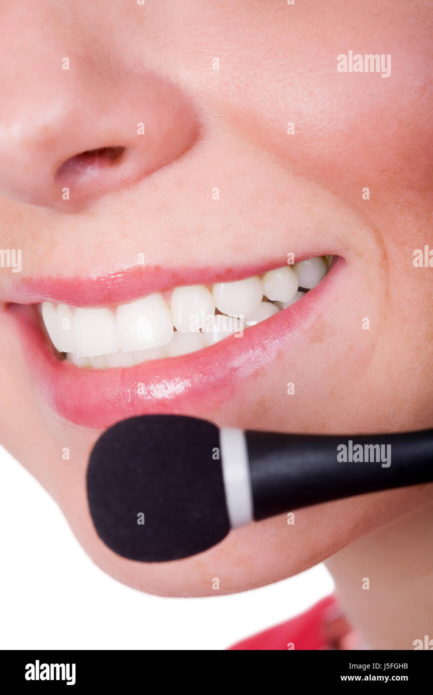 microphone of a headset Stock Photo - Alamy
