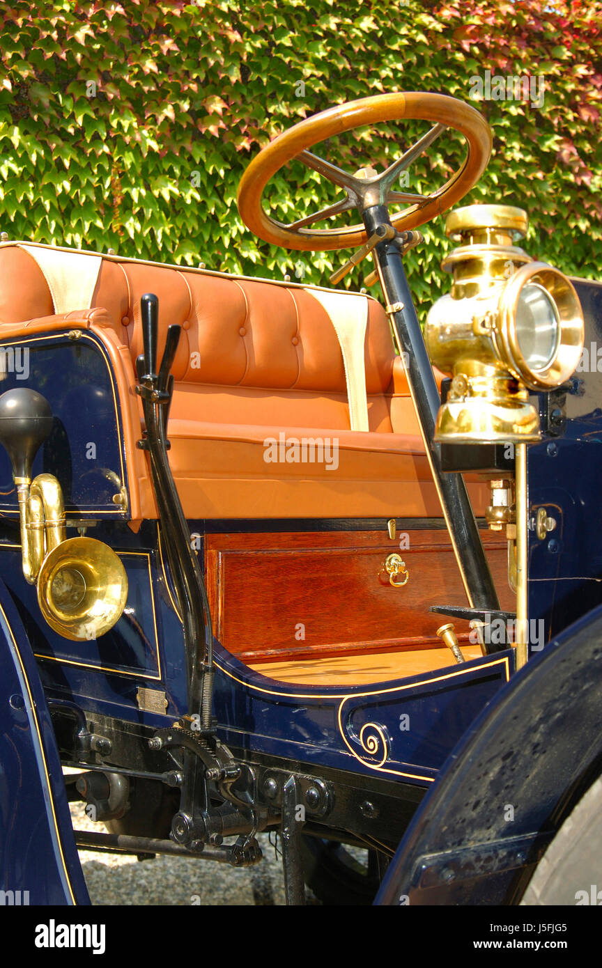 blue detail historical engineering traffic transportation horn car ...