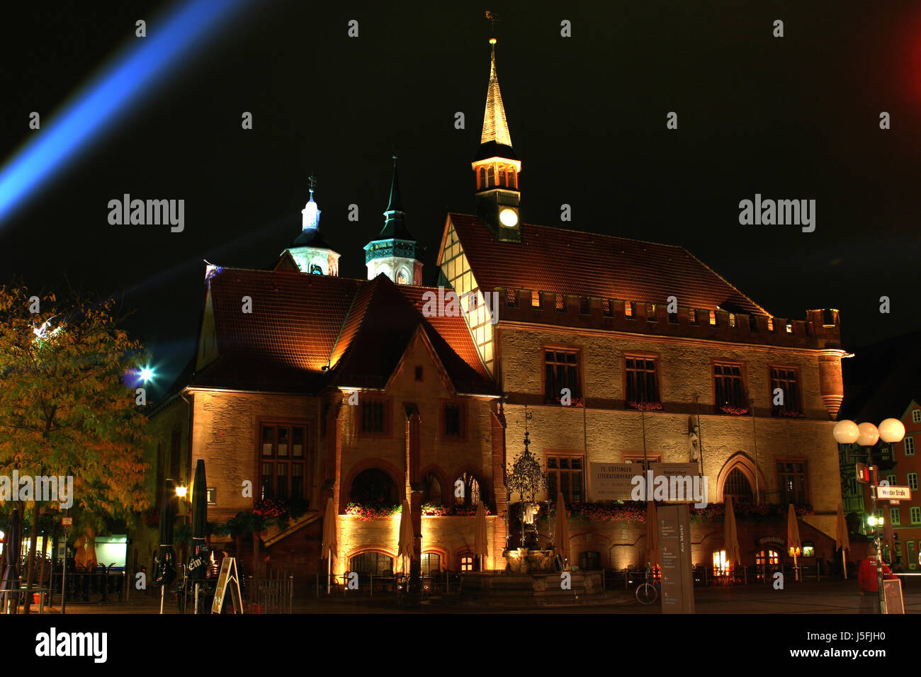 city town night nighttime night photograph clock town hall gold ...