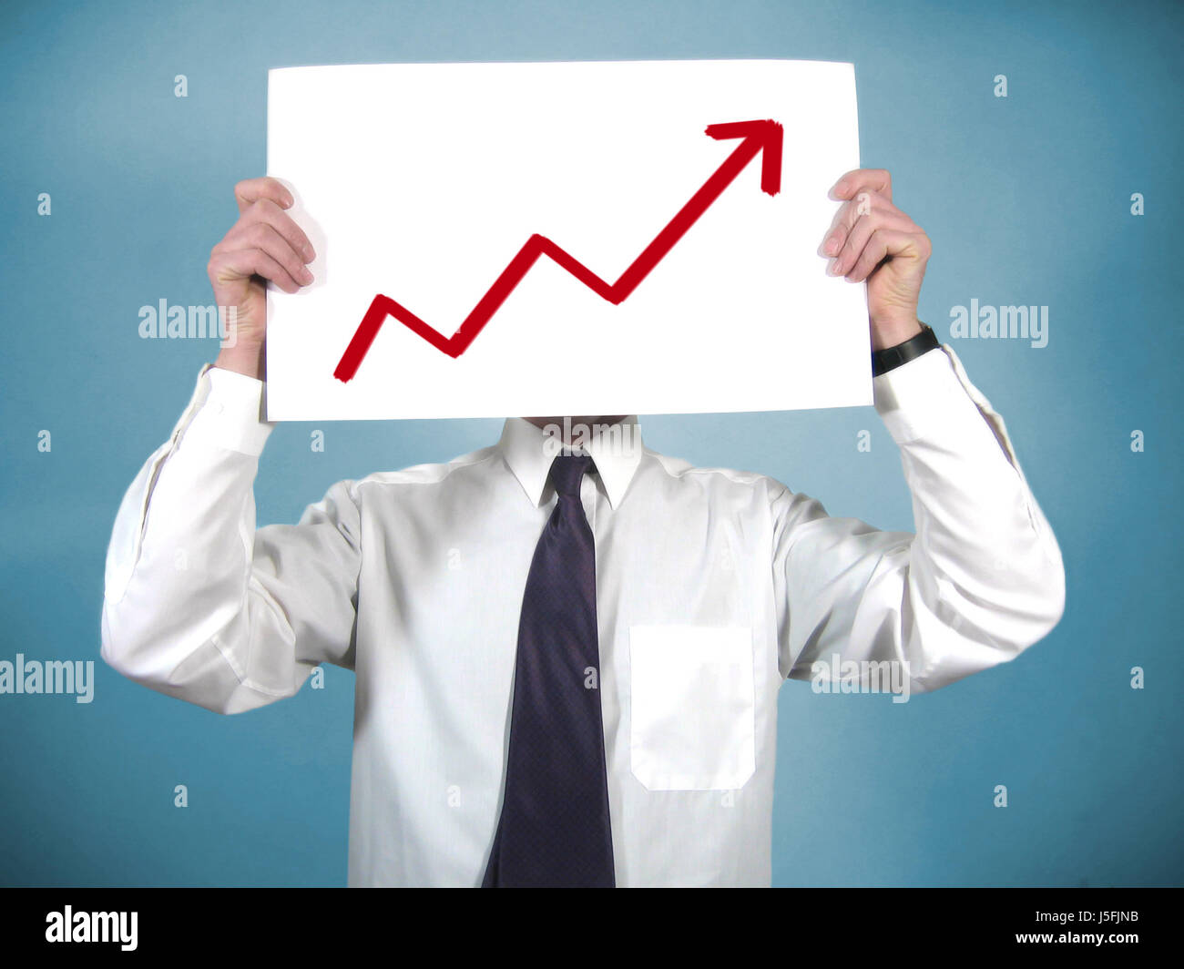 man and success graph Stock Photo - Alamy