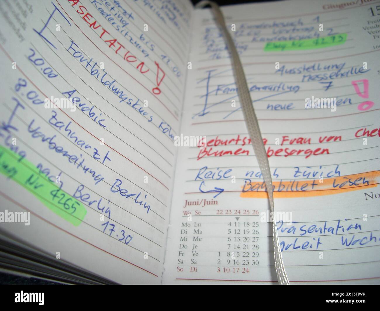 busy schedule 2 Stock Photo - Alamy