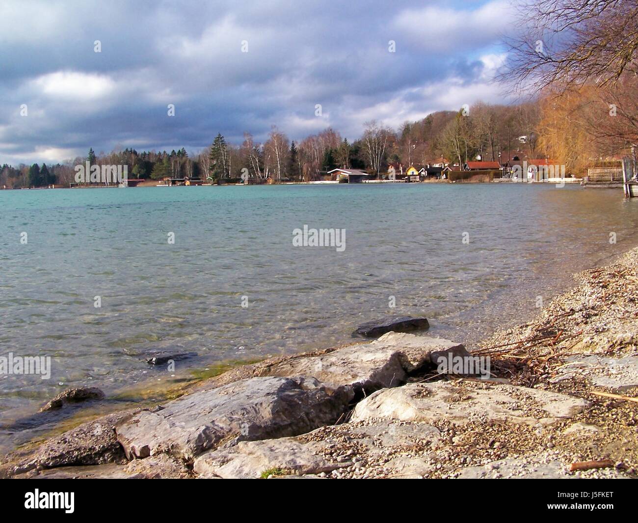 bavaria rain clouds fresh water lake inland water water germany german ...