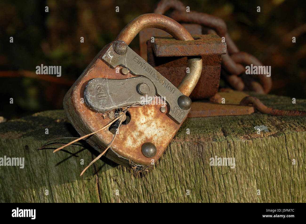 the rusted lock Stock Photo - Alamy