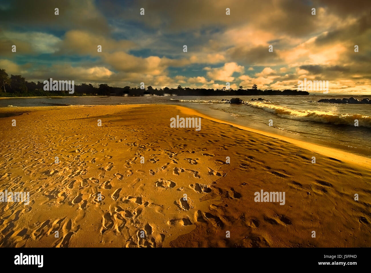 sense cameroon salt water sea ocean water sands sand tropics clouds ...