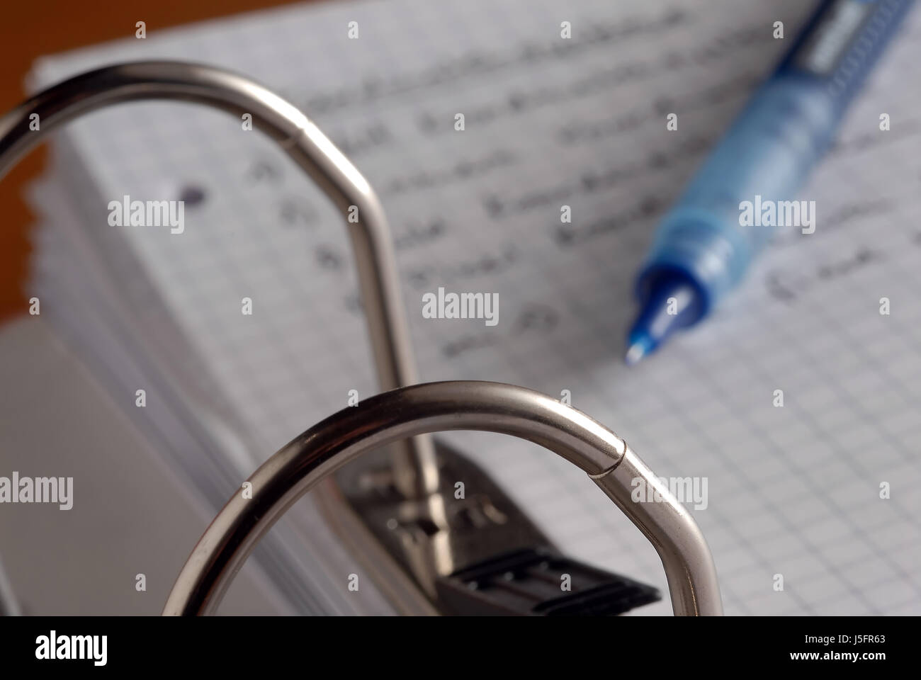 file folder with pen Stock Photo - Alamy