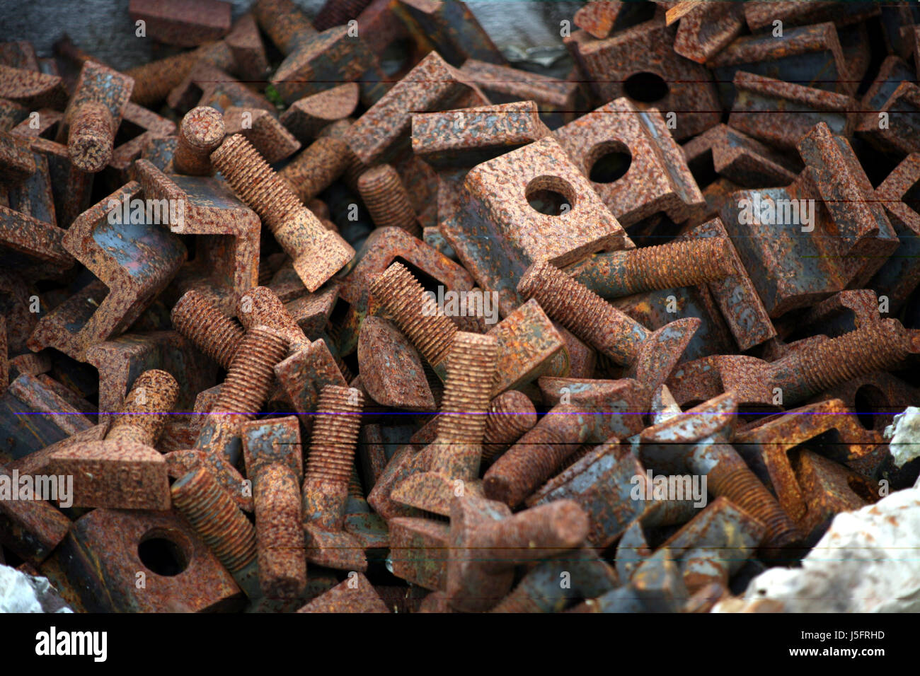 brown brownish brunette screws confusion mess expiration metal rusty ...