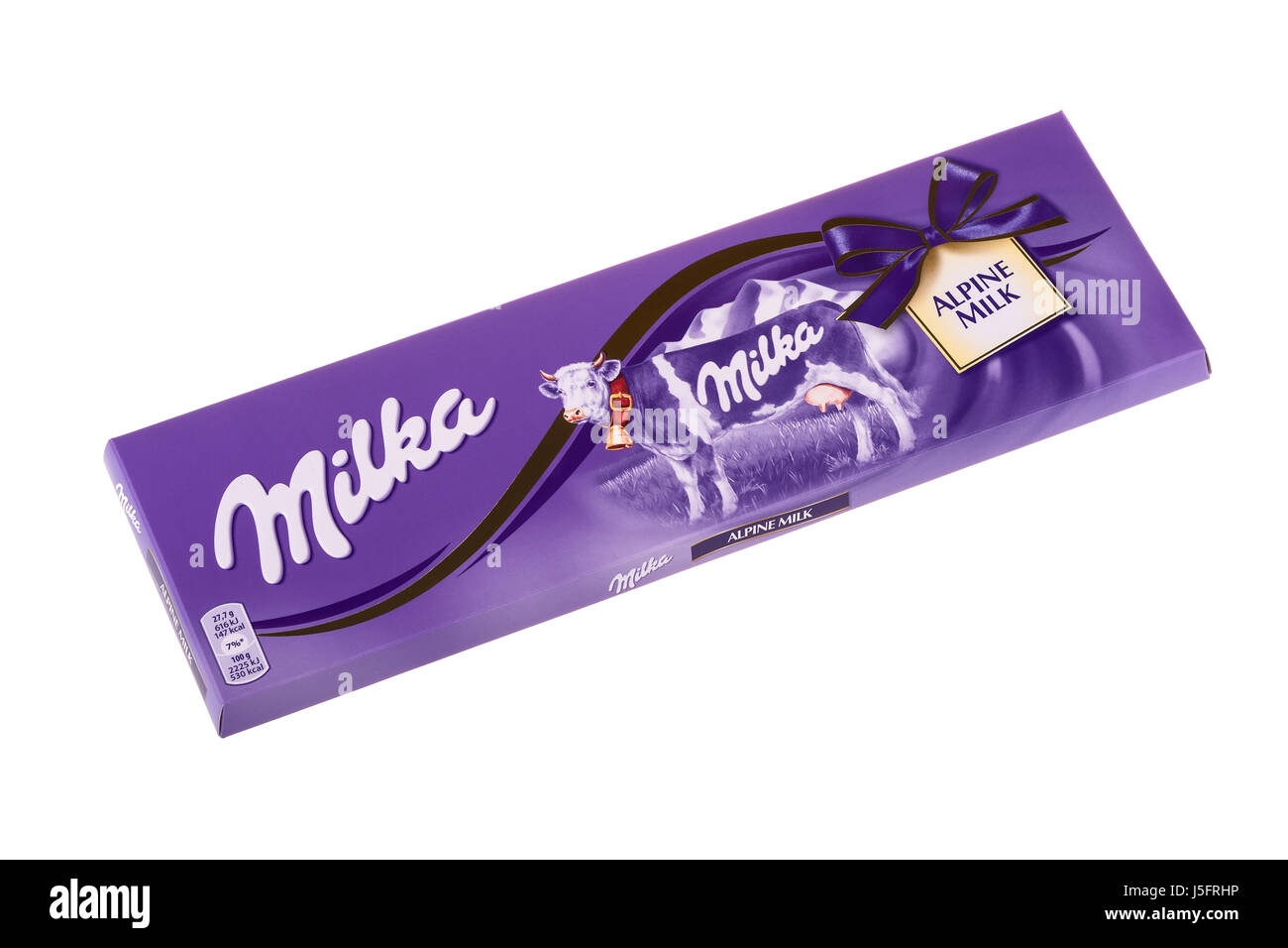 BURGAS, BULGARIA - MAY 17, 2017: Milka Swiss milk chocolate bar ...