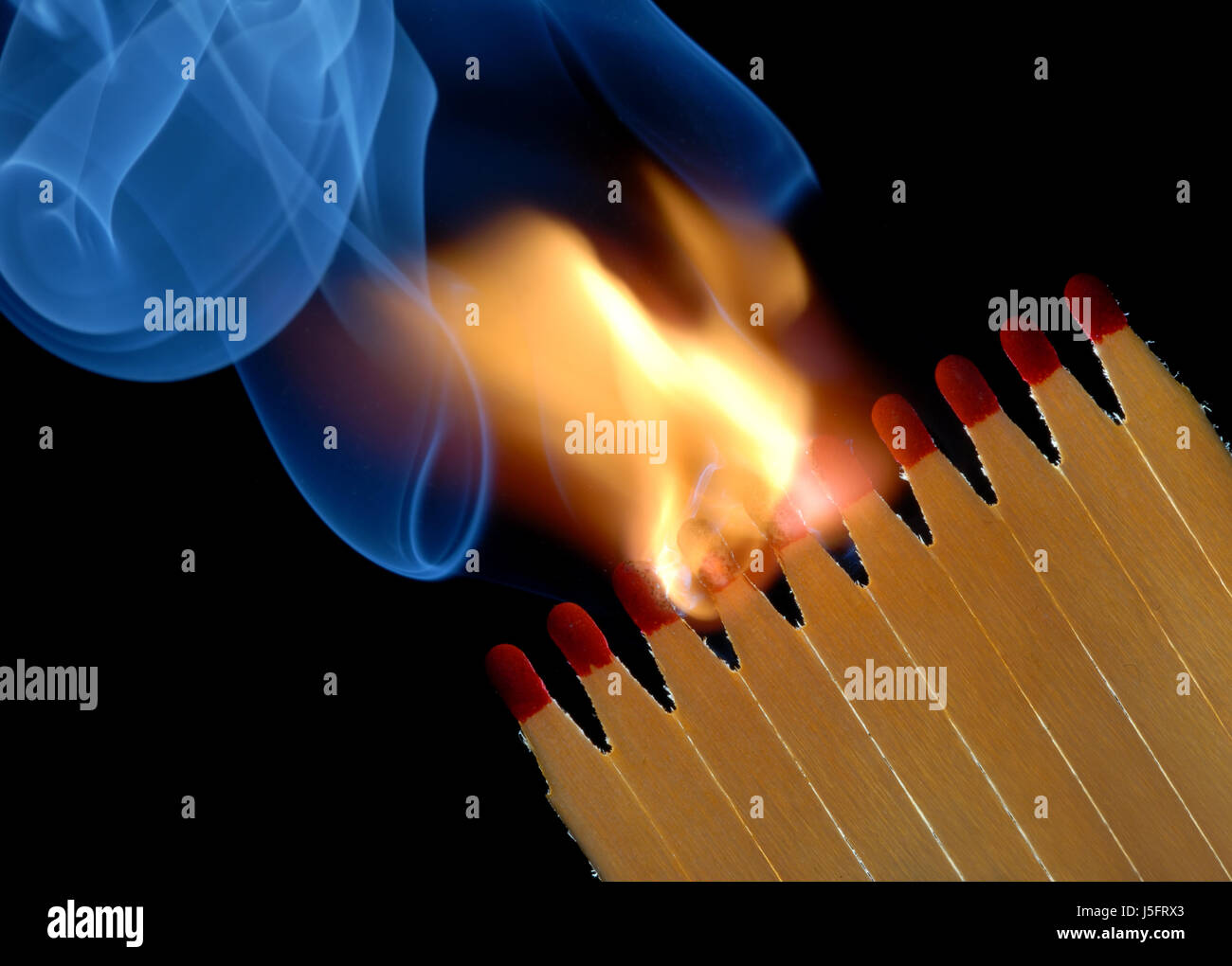 blue heat fire conflagration flame fire-alarm match chain reaction ...