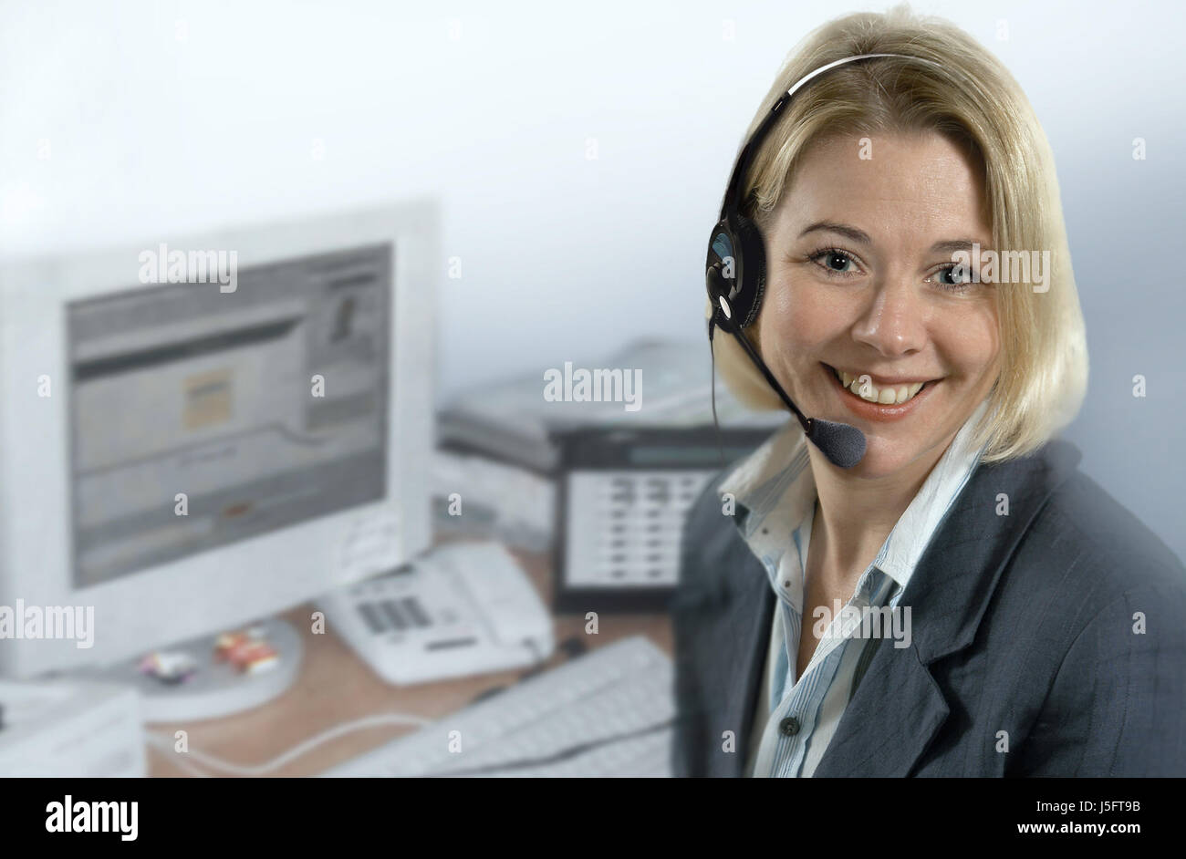 call center agent Stock Photo - Alamy