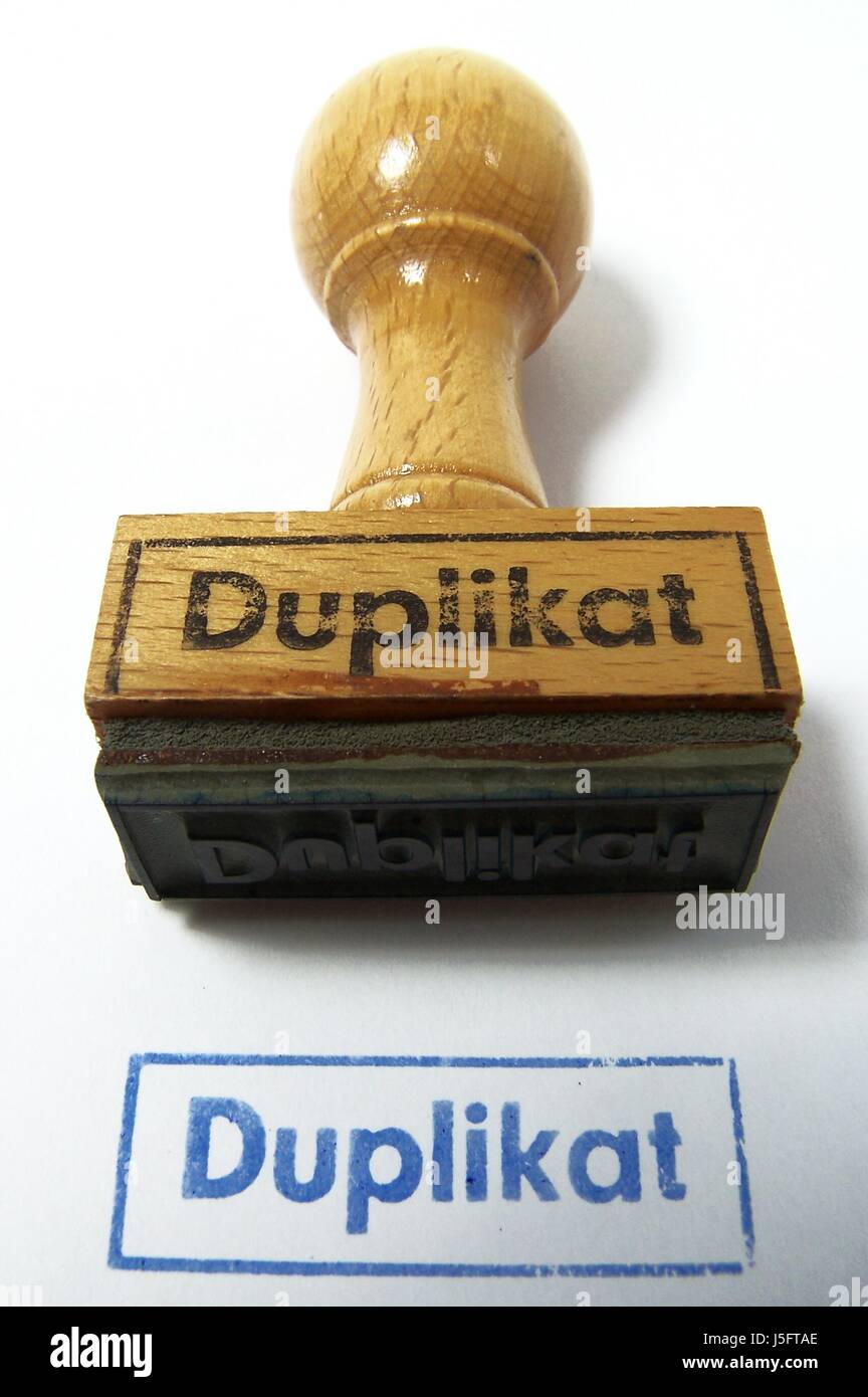 Duplicate stamp hi-res stock photography and images - Alamy